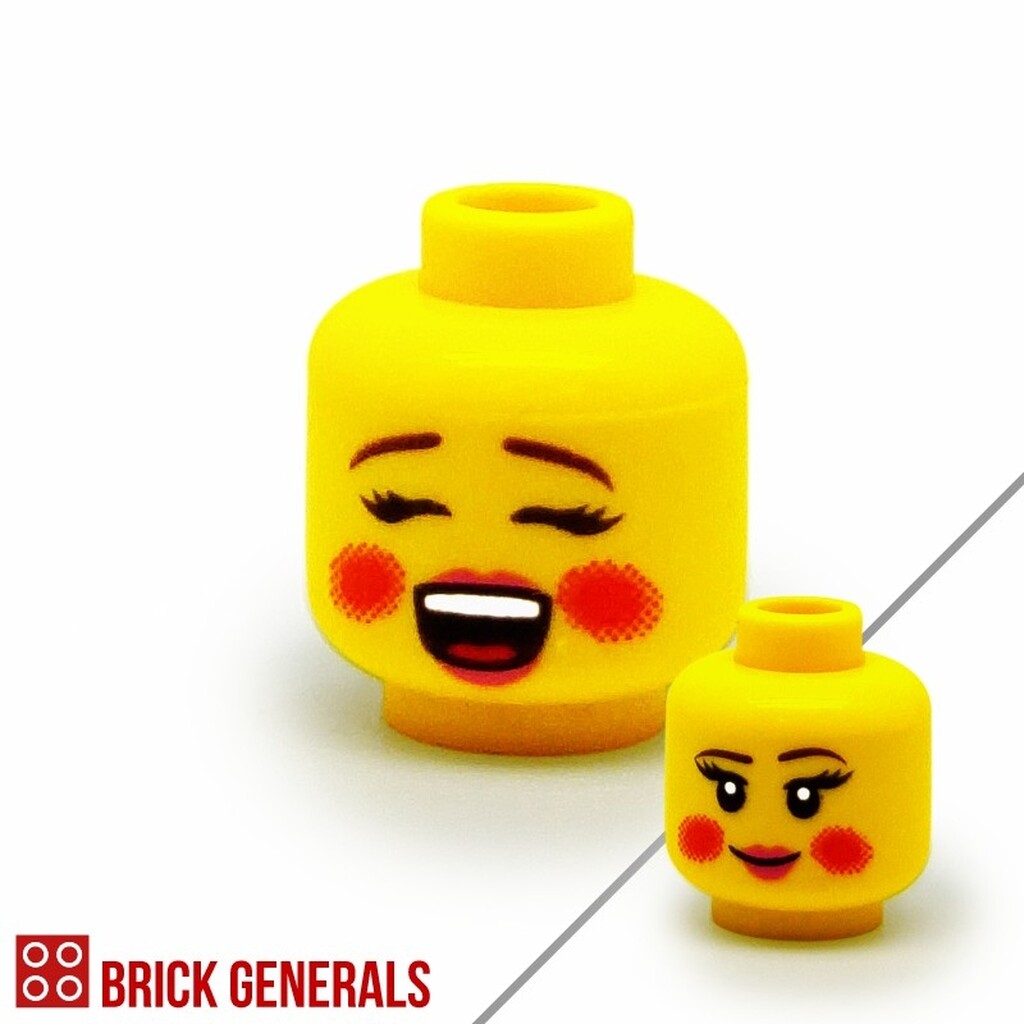 Minifig Heads and Faces Accessory - Brick Generals