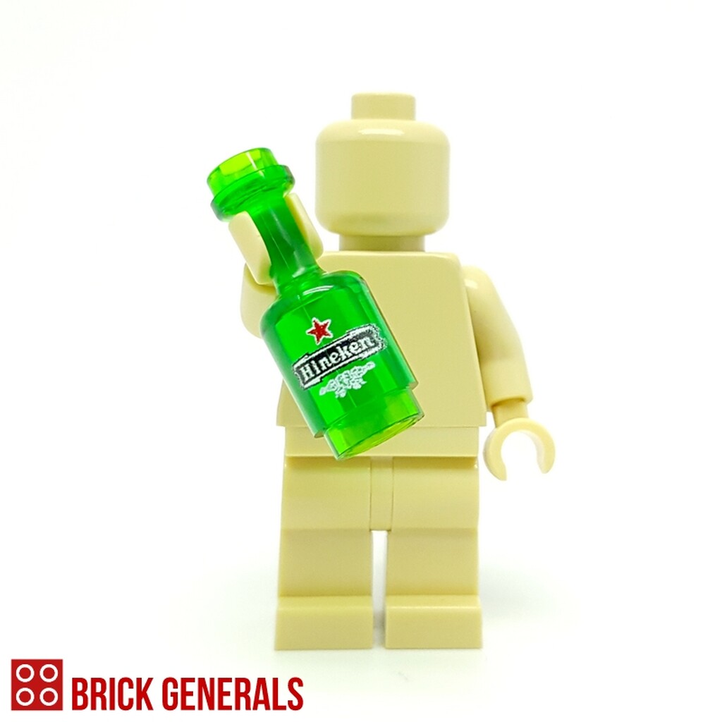 Custom Lego Minifig Accessory Hineken Beer