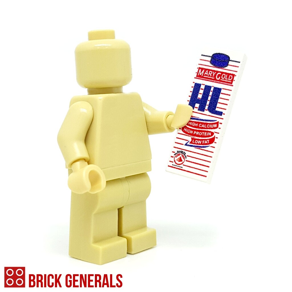 Custom Lego Minifigure Accessory Milk