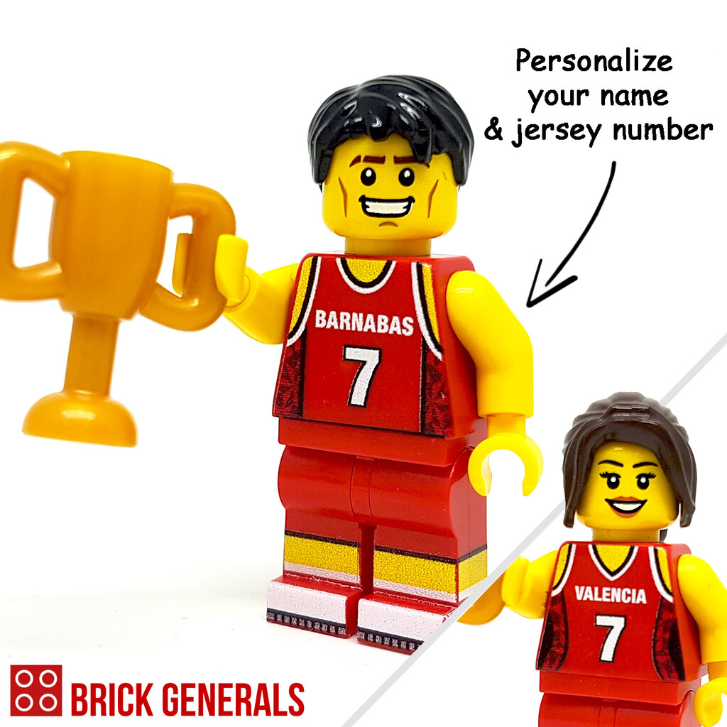 Custom Minifig of Sportsmen and Sportswomen - Brick Generals