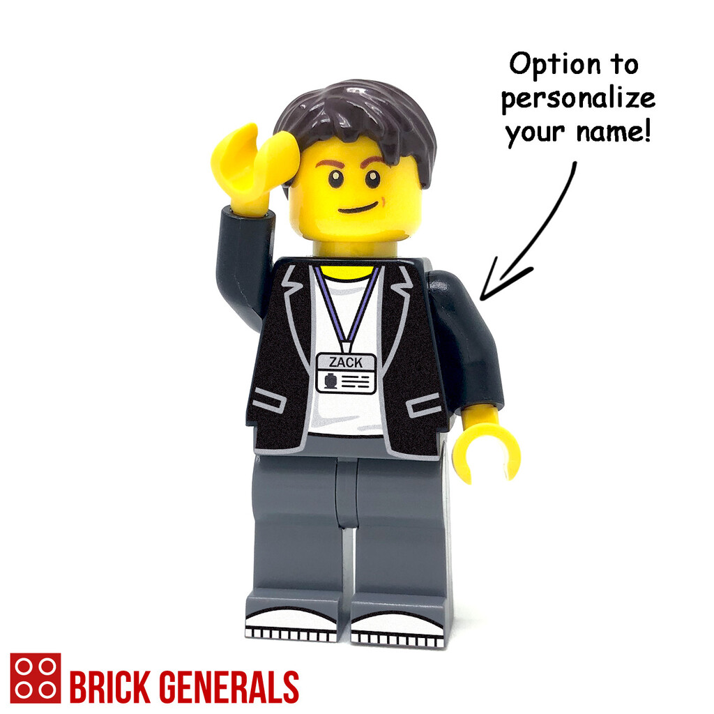 Custom Minifig Office Mini-Me by Brick Generals - Brick Generals