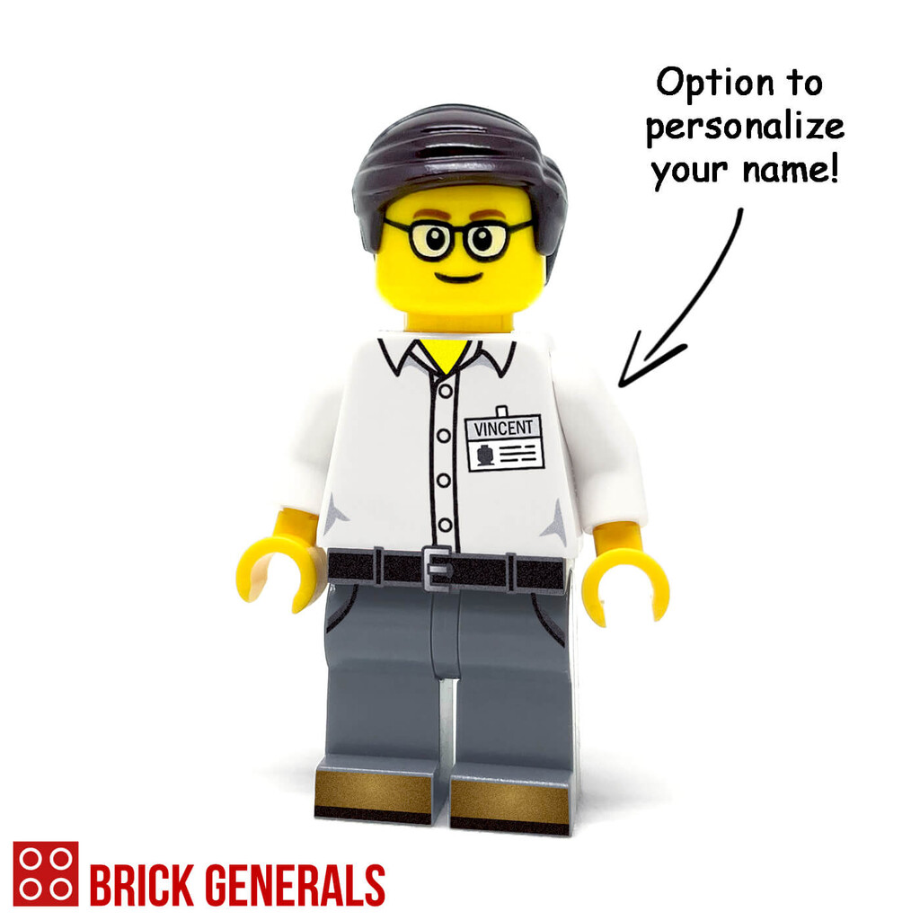 Custom Minifig Office Mini-Me by Brick Generals - Brick Generals